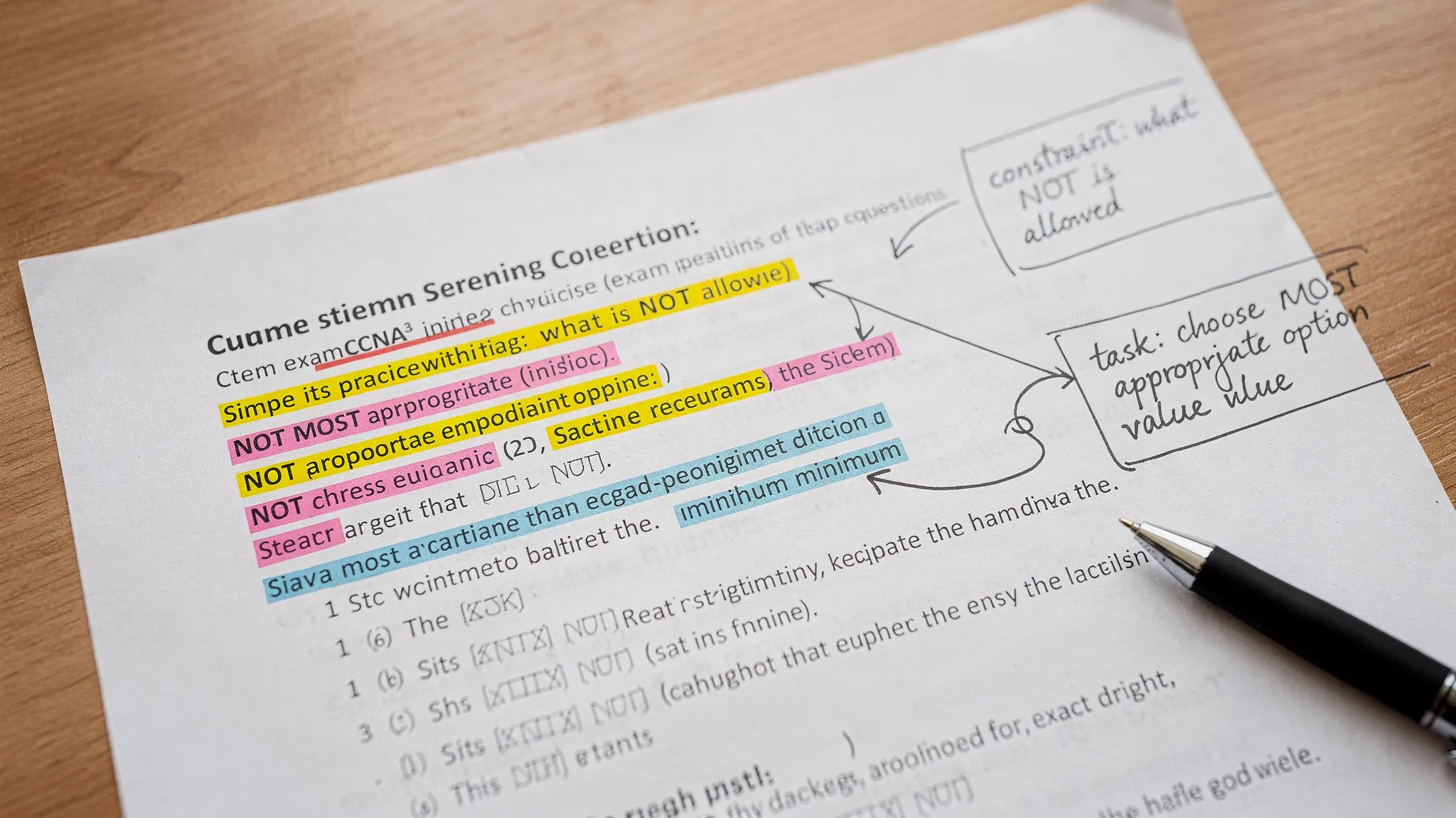 CCNA Practice Questions: How to Spot Tricky Wording
