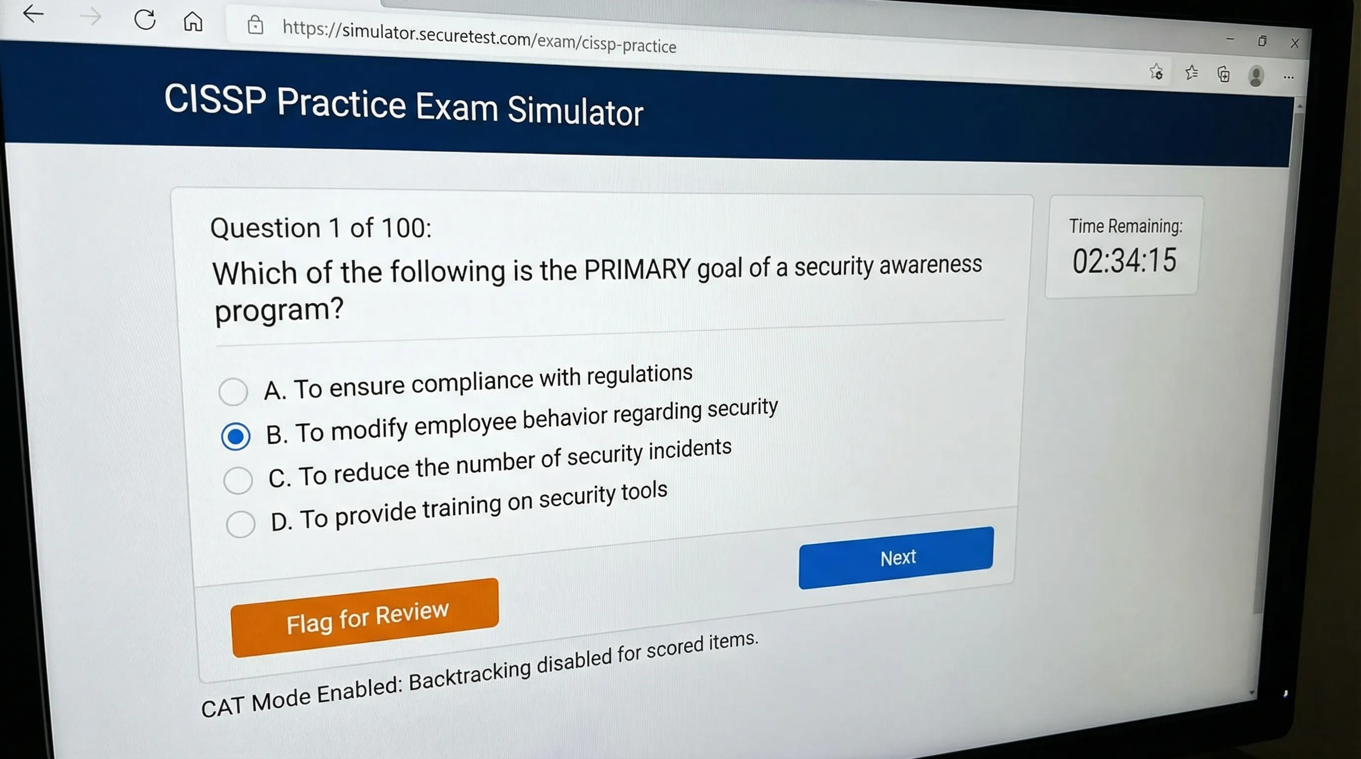 Online CISSP Practice Exam: Timing, Scoring, and Prep Tips